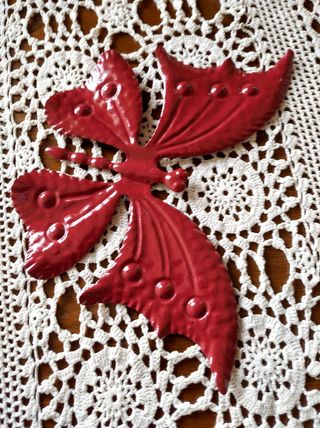 Farfalla colore rosso artigianale #madeinitaly