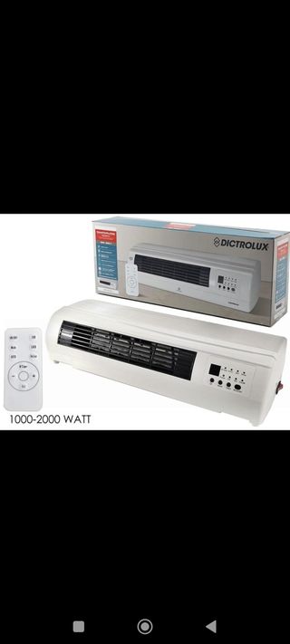 termo ventilatore elettrico con telecomando 