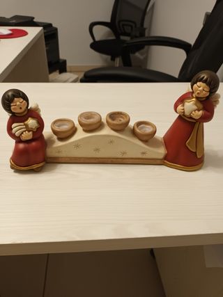 vendo porta candela con angeli
