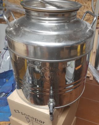 Fusto x olio in acciaio inox