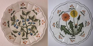 Due piatti decorativi - Ceramiche Rampini (Gubbio)