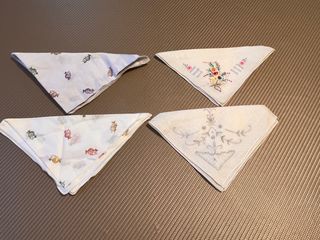 Set 4 fazzoletti stoffa 