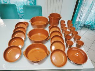 set in terracotta per 12 persone 