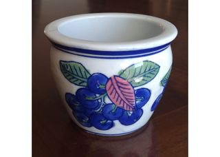 Piccolo vasetto ceramica decorata