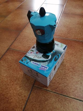 Caffettiera azzurra 3 tazze