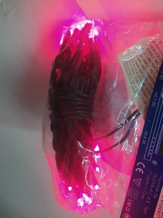 50 miniluci rosse natale