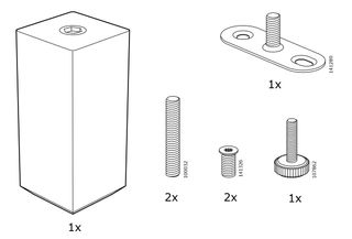 Ikea Besta Piede in legno STUBBARP 102.935.64 