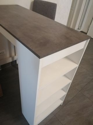 tavolo alto, postazione lavoro + sgabello