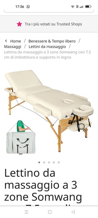 lettino da estetista/fisioterapista