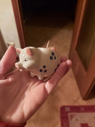 porta stuzzicadenti maialino 