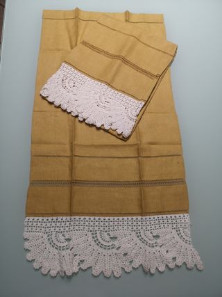 Asciugamani in lino e cotone 