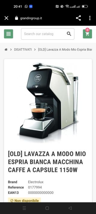 Macchina caffe a capsule 