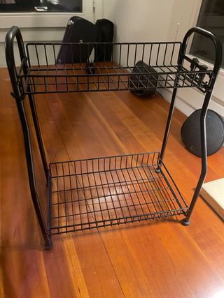 Scaffale metallo nero