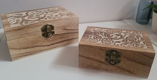 Scatoline decoro in legno 