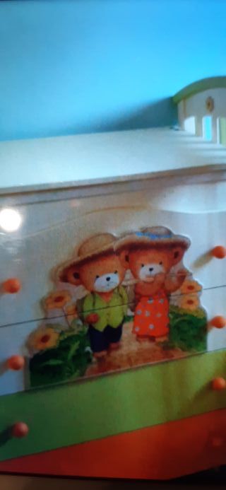 Intera cameretta neonato/a legno massiccio 