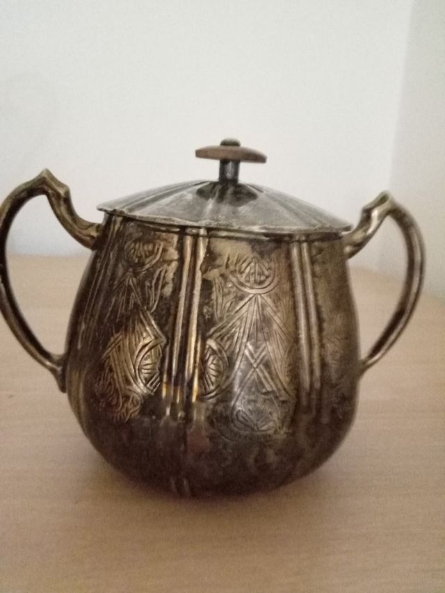 Royal Family Sheffield set teiera zuccheriera latt Foto-3