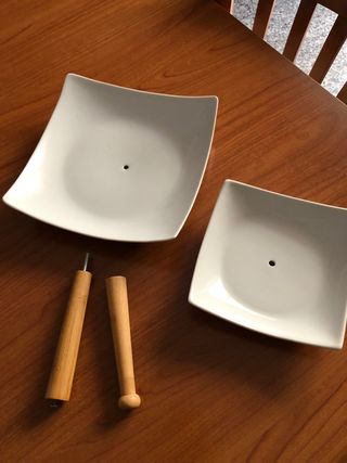 Alzata in porcellana 