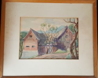 Dipinto firmato e datato ▪ "Le baite"