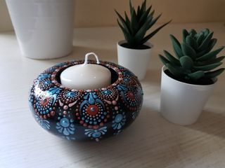 Porta candela mandala 