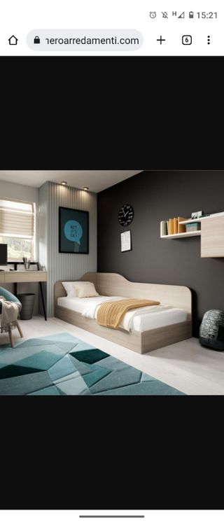 letto singolo contenitore 