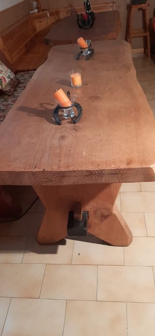 tavolo 4 sedie e banchina 