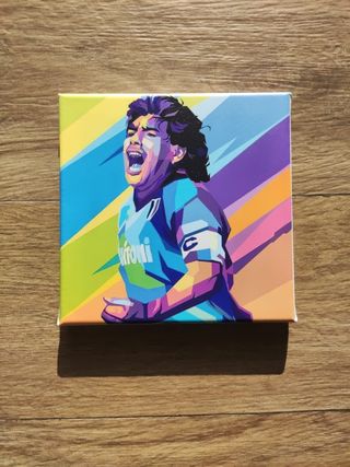 Quadro arte pop moderna ritratto di Maradona