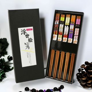 5 set di bacchette di bambù 