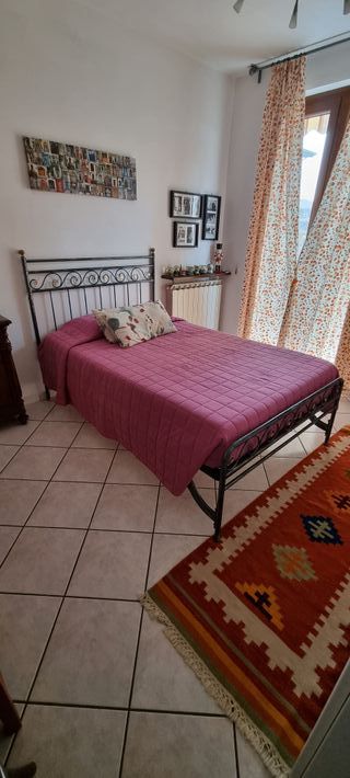 LETTO IN FERRO BATTUTO+MATERASSO
