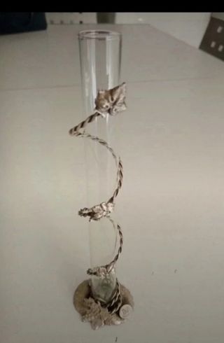 Vaso  monofiore"Nicla" in argento 925
