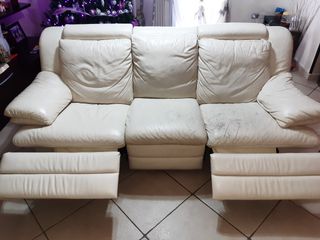 divano usato pelle 3 posti