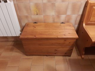 Cassapanca portaoggetti in legno mis. 80x44