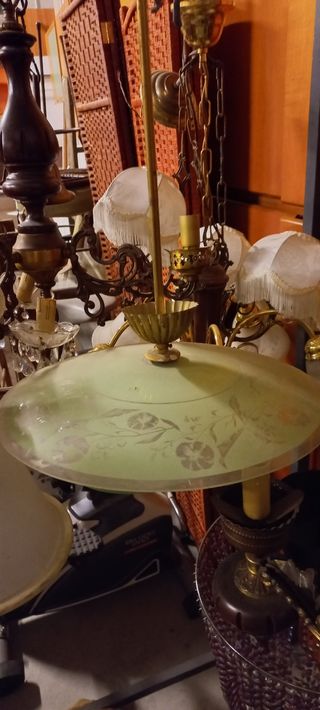 vecchio lampadario in vetro euro 20 