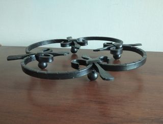 Sottopentola-sottovaso in ferro battuto