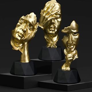 set sculture decorative modello rodin