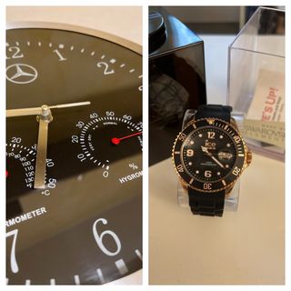 Orologio da parete Mercedes + orologio da polso