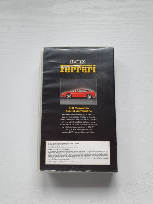 El Mito Ferrari. VHS de segunda mano por 5 EUR en Palencia en WALLAPOP