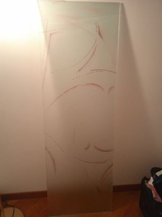 vetro con decorazioni