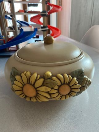 Porta oggetti egan con girasoli 