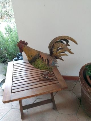 gallo ferro battuto decorazione 