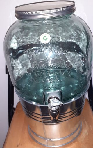 Distributore Bevande Vetro Rubinetto+2 Bicchieri