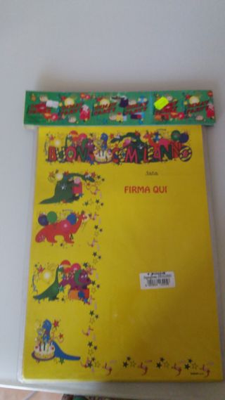 Festone giallo draghetti segnafirma nascita 