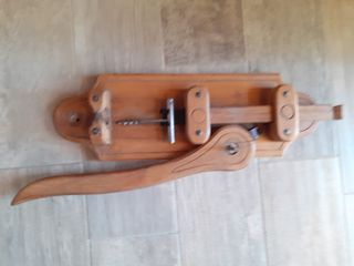 Cavatappi leva parete in Legno Apribottiglie muro 