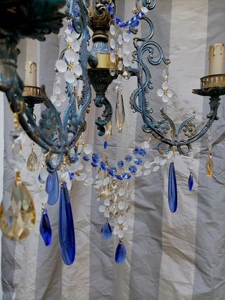 Lampadario STELLA DI NATALE anni 50 Italia.