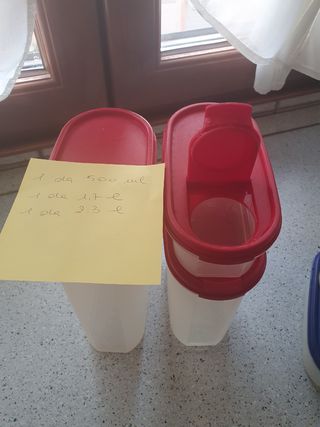 3 contenitori tupperware 