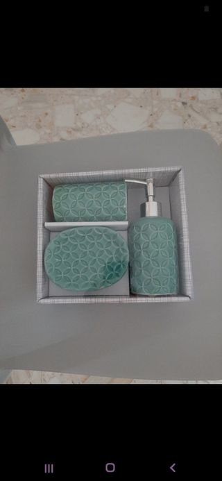 set in 3 pezzi ceramica bagno