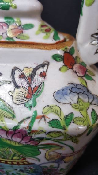 💥Splendida teiera cinese ▪ Famille Rose 🌹