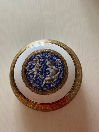 porcellana di Limoges decorata a mano oro 24 kt