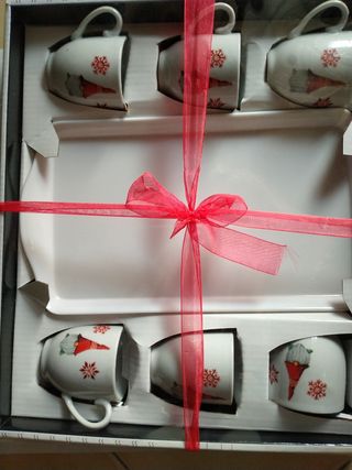  elfi tazzine da caffè con vassoietto