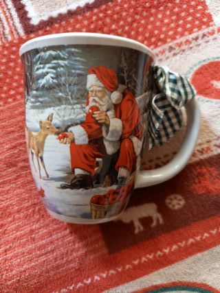 Tazza mug Babbo Natale con candela