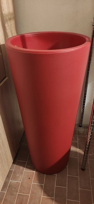 Vaso alto rosso
